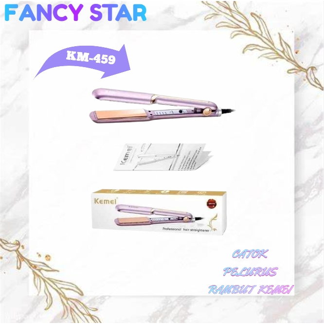 Jual Catok Rambut Kemei KM-459 hair straightener catok sisir pelurus ...