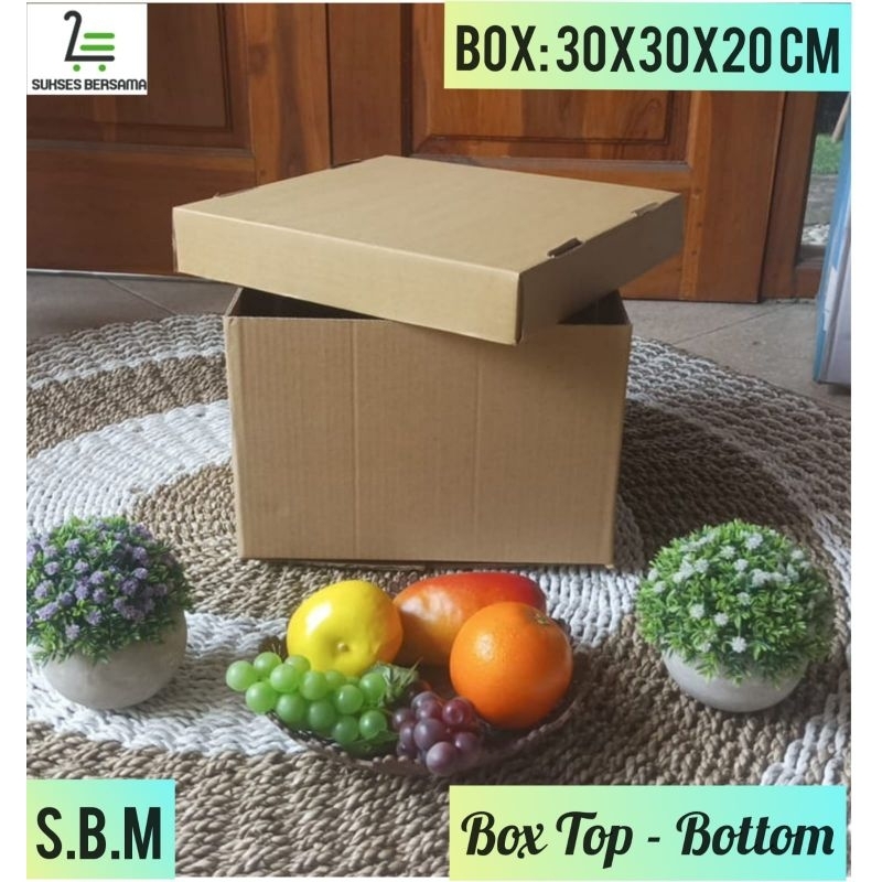 Jual Box 30x30x20cm (Top - Botto) /Kardus/hampers/Packaging/Paking ...