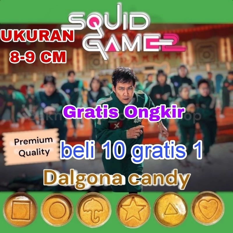 Jual DALGONA CANDY SQUID GAME - UKURAN 8-9CM// PERMEN SQUID GAME ...