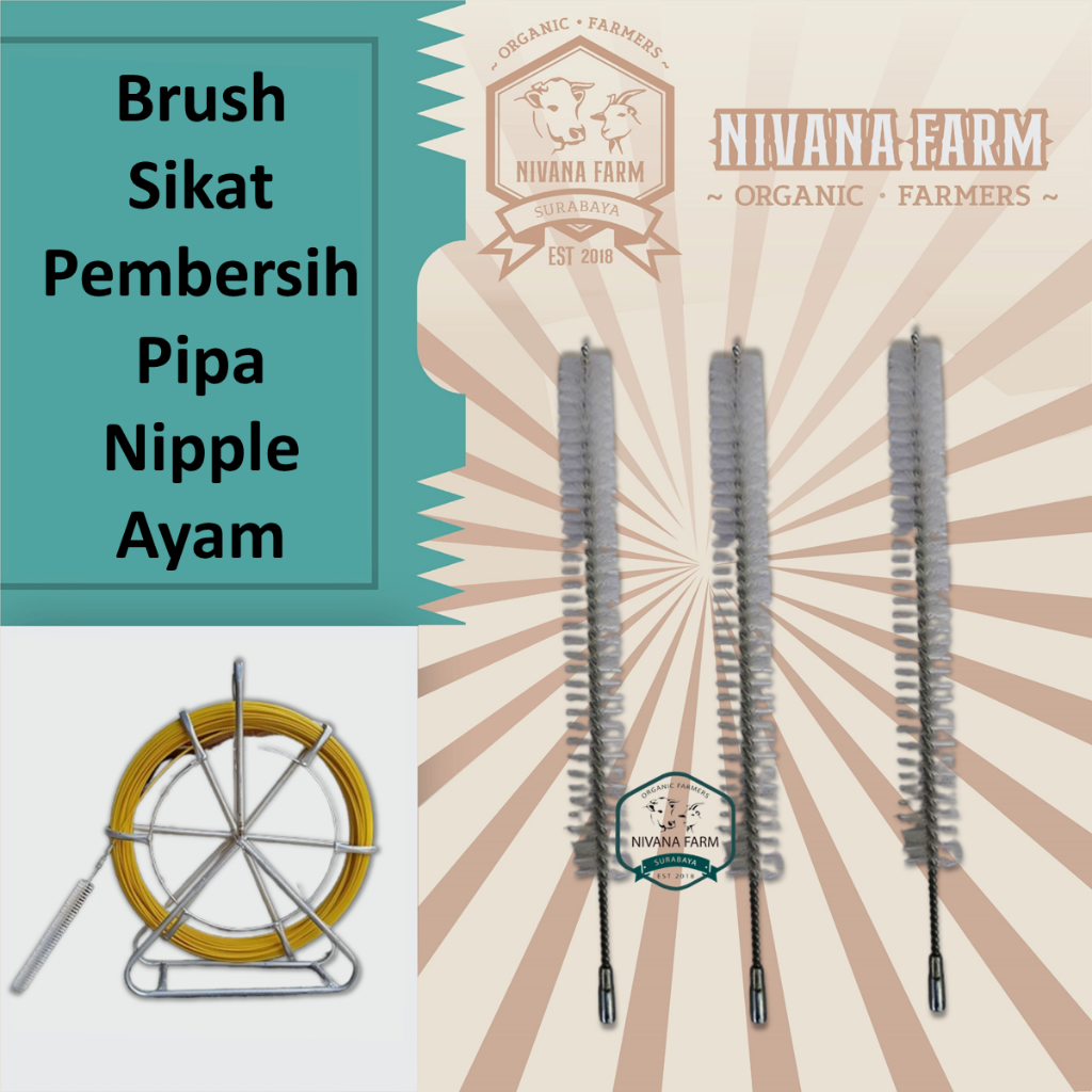 Jual Brush Sikat Pembersih Pipa Nipple Ayam Nipel Ayam Unggas Puyuh ...