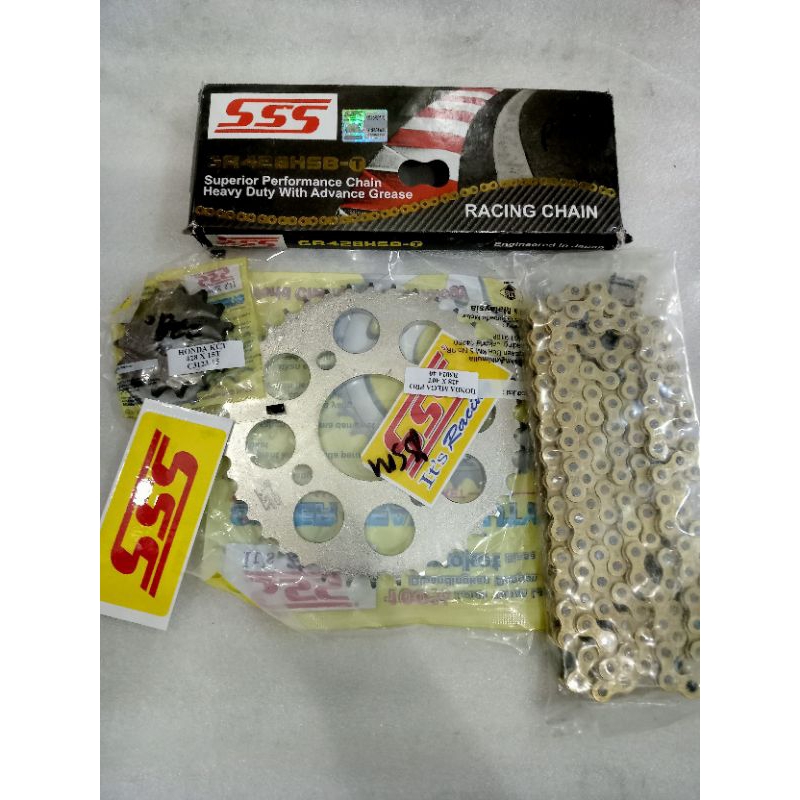 Jual GEAR SET / GIR SET SSS UNTUK MOTOR MEGAPRO NEW / MEGA PRO / TIGER / CBR 150R / SONIC 150 R ...