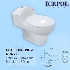 Jual CLOSET DUDUK ICEPOL IC-8025 (620X650X400) | Shopee Indonesia