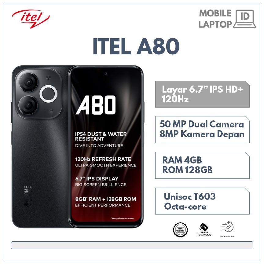 Jual HANDPHONE ITEL A80 4GB/128GB GARANSI RESMI | Shopee Indonesia