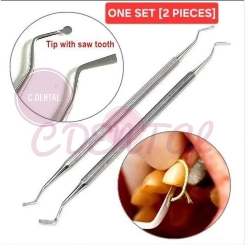 Jual [2 Pcs] Dental Retraction Cord Packer Instrument Gingiva Gigi ...