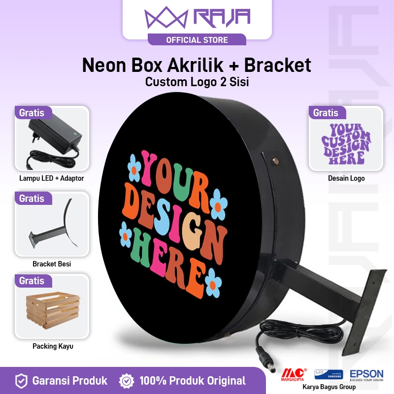 Jual Neon Box Logo 65cm Outdoor Akrilik Premium 2 Sisi Siap Pasang ...