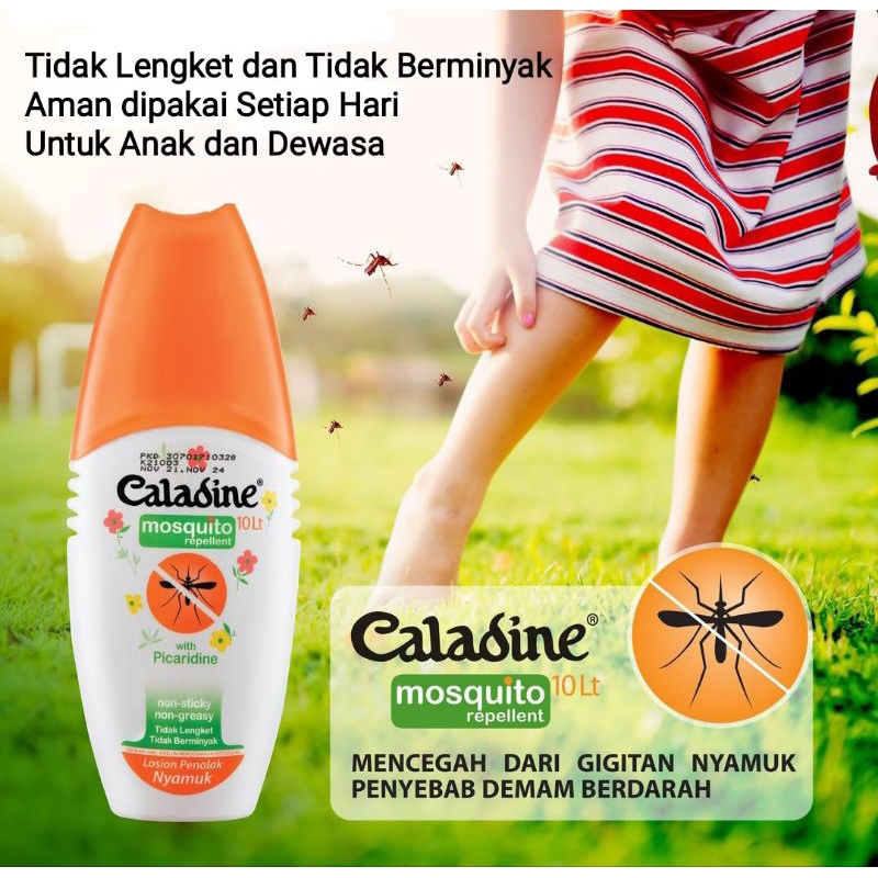 Jual Caladine Mosquito Repellent 100 ml anti nyamuk spray anak dan dewasa | Shopee Indonesia
