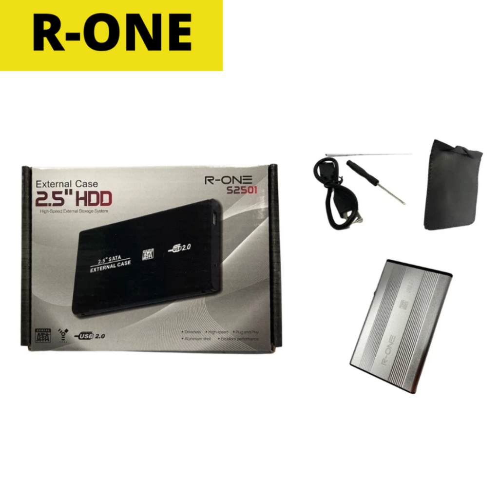 Jual R-ONE Metal Enclosure Casing Hardisk External 2.5" Sata Usb 2.0 | Shopee Indonesia