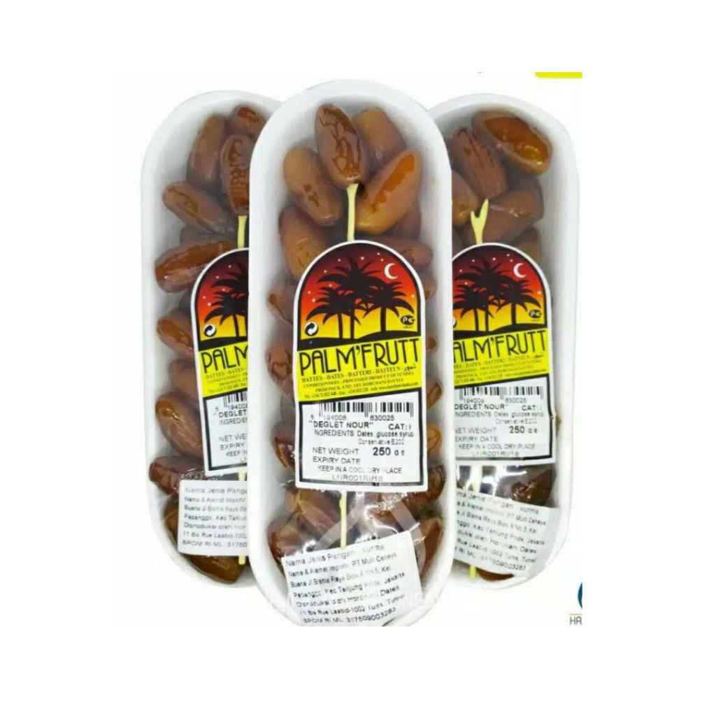 Jual KURMA PALM FRUTT KEMASAN 250GR MANIS KURMA UNTUK BUKA PUASA ...