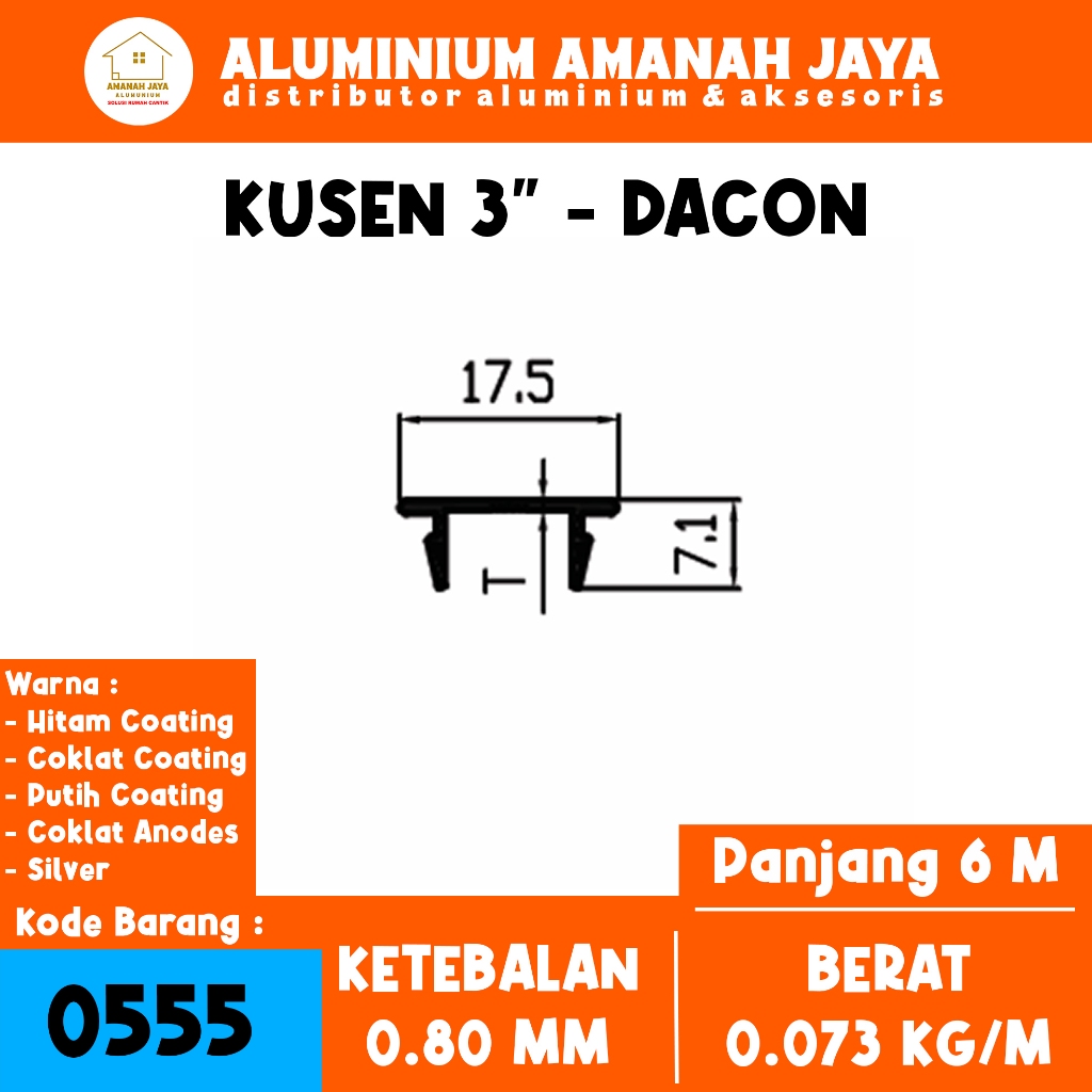 Jual Kusen 3 Inch (0555) - Dacon | Shopee Indonesia