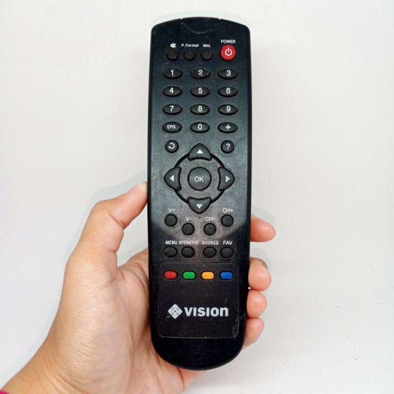 Jual Remote TV Dekoder Original Bergaransi Vision | Shopee Indonesia