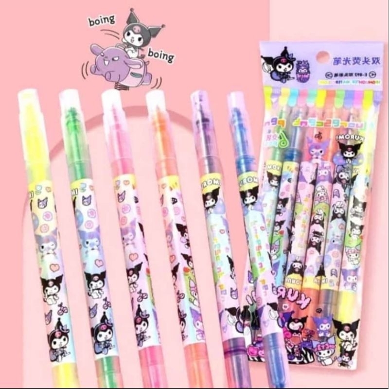 Jual 1 LUSIN ISI 12 PAK STABILO SANRIO ( 1 PAK ISI 6 ) | Shopee Indonesia