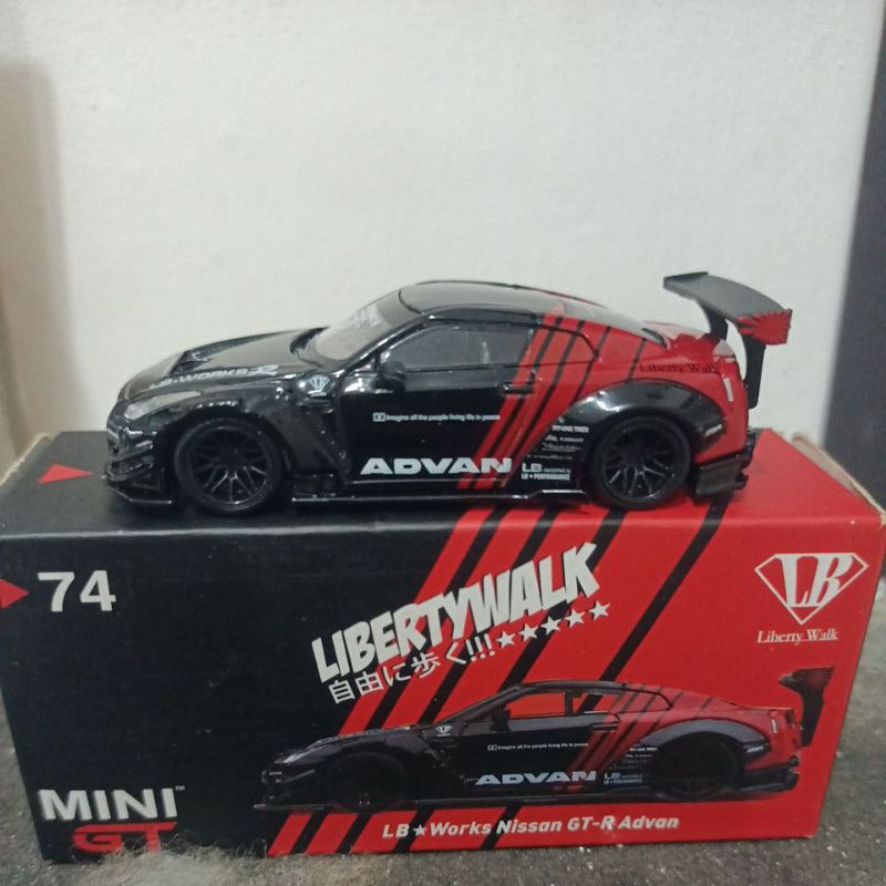 Jual Mini GT#74 LB*Works Nissan GT-R Advan Loose (Free Protektor) | Shopee Indonesia
