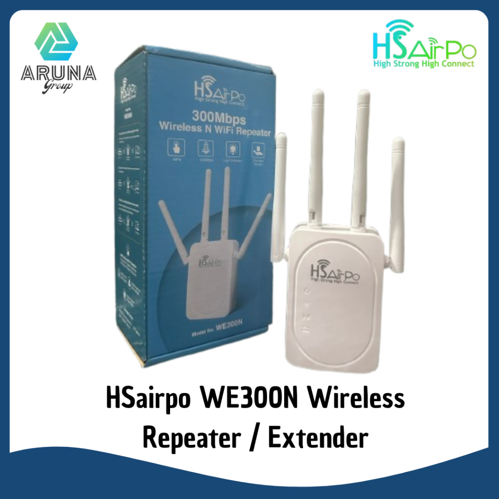 Jual HSairpo WE300N 300Mbps Wireless N Wifi Repeater / Extender | Shopee Indonesia