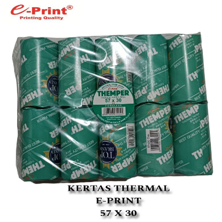 Jual ( 10 Roll ) eprint - Kertas Thermal Kasir 57x30 ECO / Paper ...