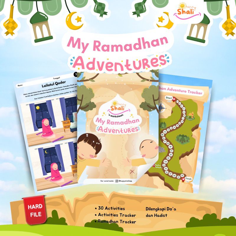 Jual (HARDFILE) Worksheet Anak Aktivitas Ramadhan Islam | Shopee Indonesia