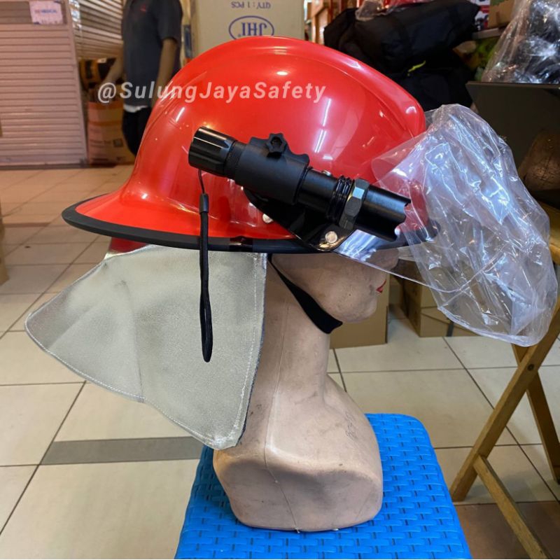 Jual HELM SAFETY DAMKAR JHI NEW ZEALAND MERAH + SENTER TEMBAK ORIGINAL ...