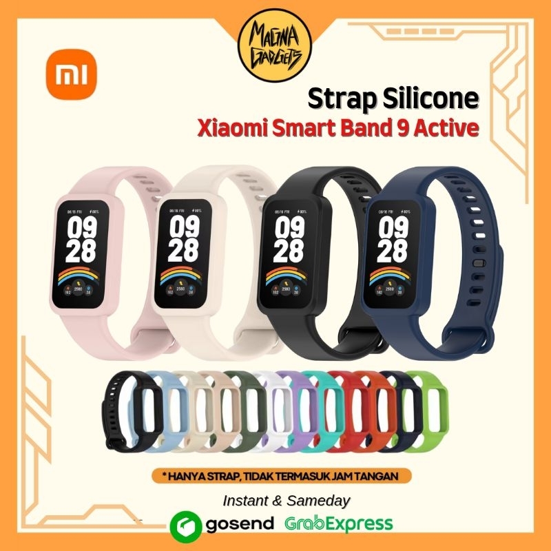 Jual Strap Xiaomi Smart Band 9 Active Polos Silicone / Tali Jam Tangan Xiaomi Smartband 9 Active ...