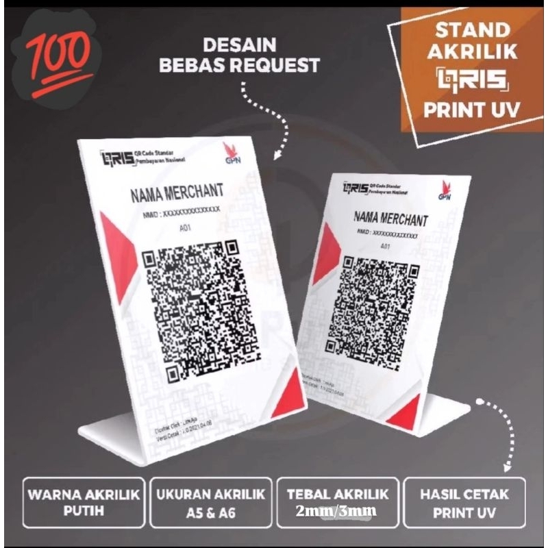 Jual AKRILIK QRIS BARCODE / CUSTOM SCAN QRIS BARCODE TOKO | Shopee ...