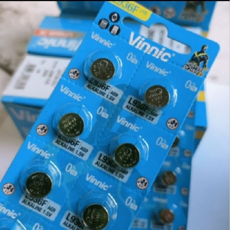 Jual BATERAI SR936SW L936F AG9 VINNIC ORIGINAL Harga per 1 papan isi ...