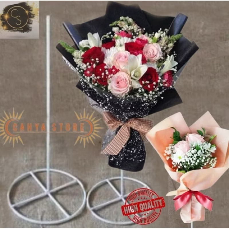 Jual Standing Wisuda Buket/ Dudukan Besi Bunga Nikahan/Standing Buket ...