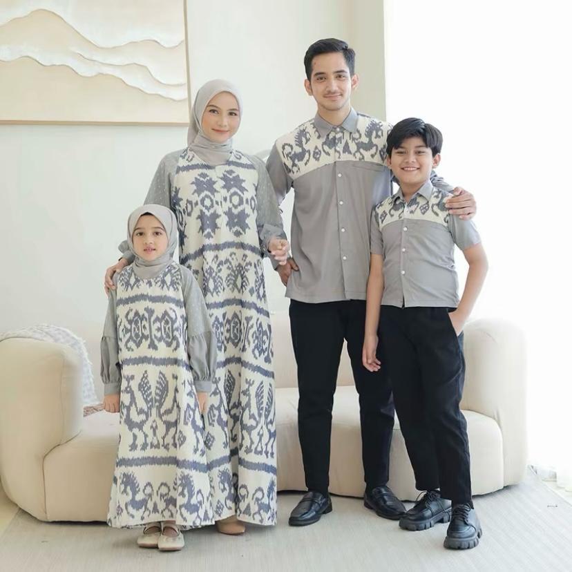 Jual Sarimbit Calista - Tenun Motif Sumba Original Set Couple Keluarga ...