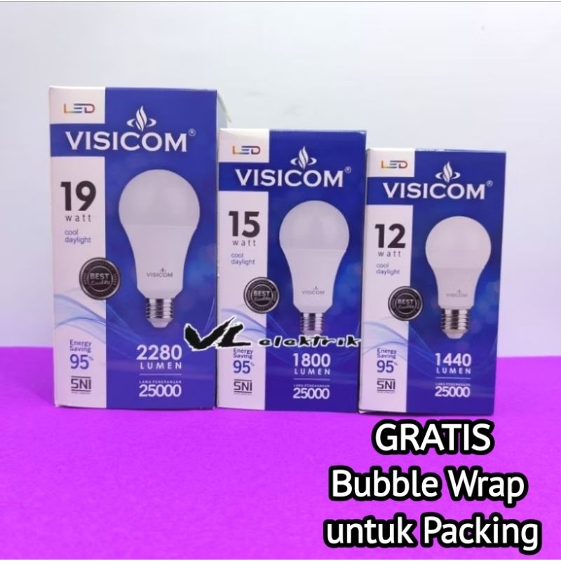 Jual LAMPU LED VISICOM 12 watt 15 watt 19 watt LAMPU LED VISICOM GARANSI RESMI 1 TAHUN 15 WATT ...