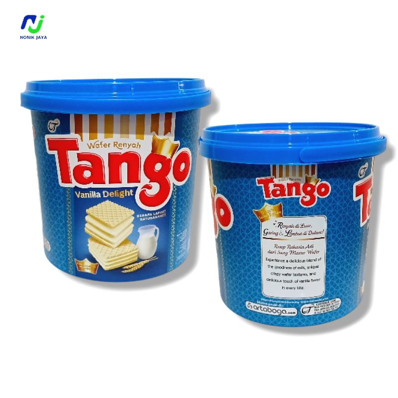 Jual Tango Wafer Vanila Delight/Cokelat Kaleng Timba@240g | Shopee ...