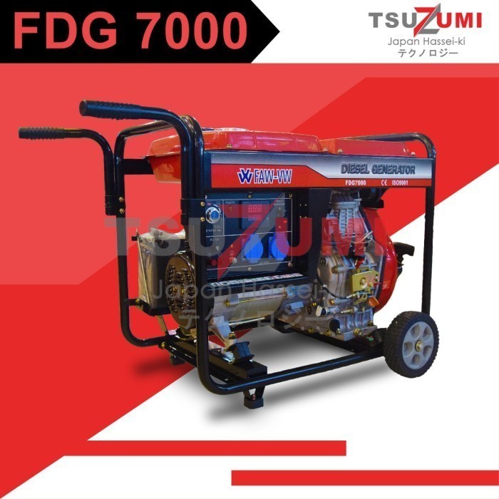 Jual Genset 5000 Watt Diesel Generator FAW-VW FDG 7000 / Genset Solar ...