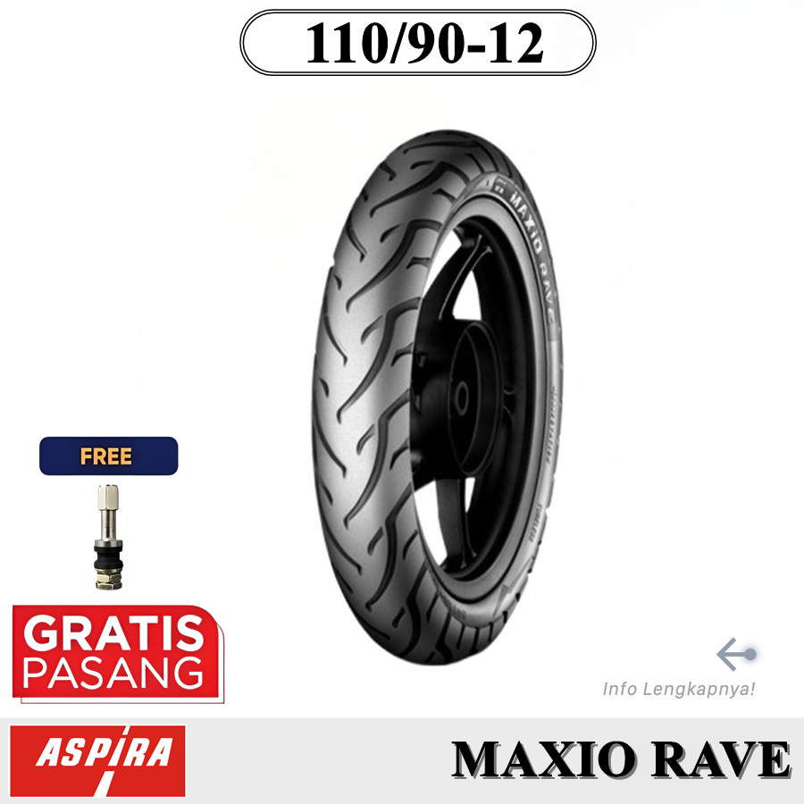 Jual Ban Motor Matic R12 Freego Genio ASPIRA MAXIO RAVE 110/90-12 ...