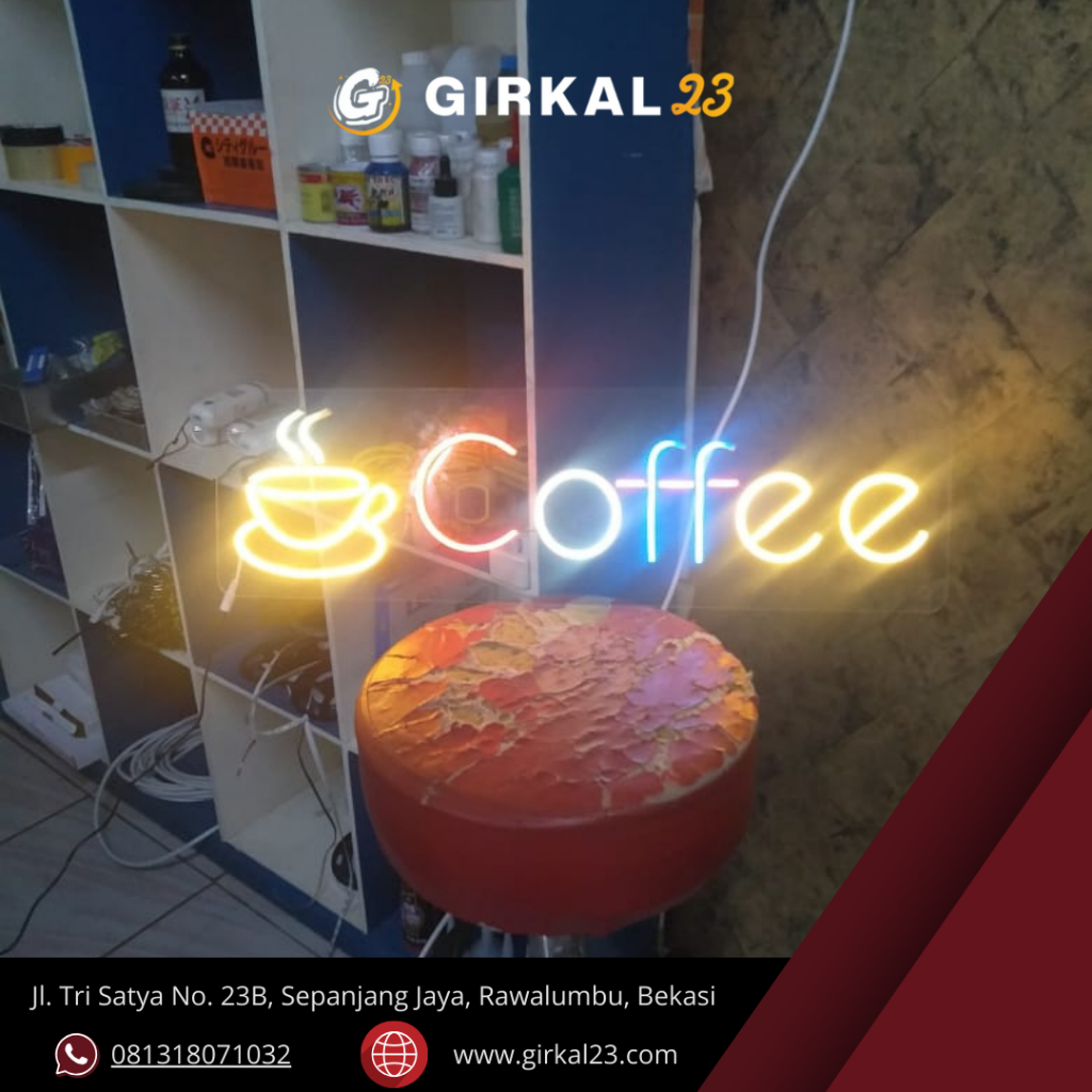 Jual Lampu LED Neon Flex Sign Custom Gambar Coffee Untuk Cafe | Neon ...