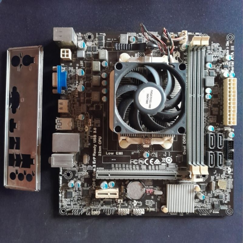 Jual Paket Motherboard FM2+ (A68) + A8 7650K + Fan | Shopee Indonesia