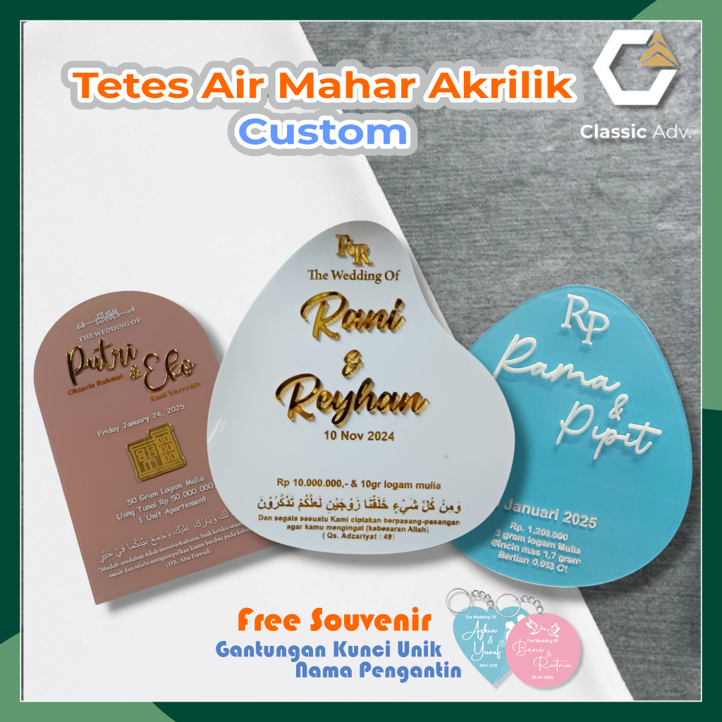 Jual MAHAR AKRILIK / TETES AIR AKRILIK/ ISIAN MAHAR/ TEMPLATE AKRILIK ...