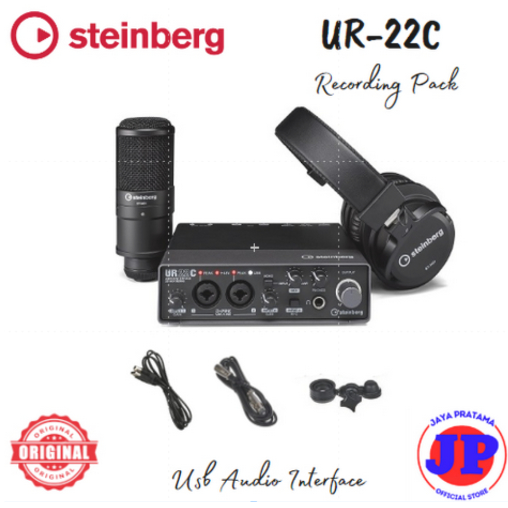 Jual Steinberg UR22C Recording Pack USB Audio Interface Paket Soundcard UR-22 | Shopee Indonesia