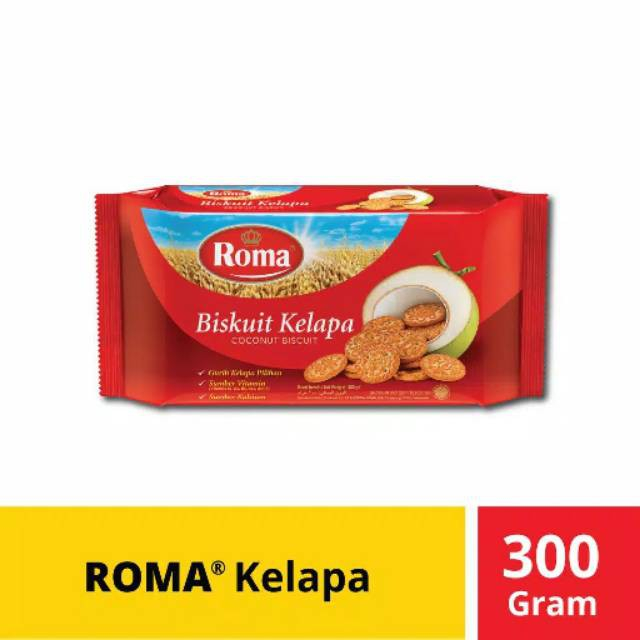 Jual Nycyta Home Roma Biskuit Kelapa 300Gr Isi 7 Bungkus/Snack/Camilan ...