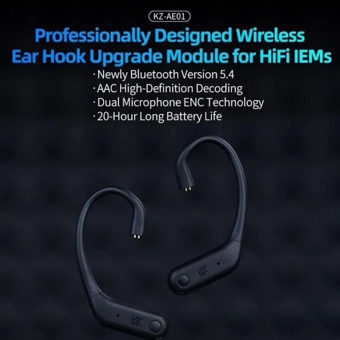 Jual KZ AE01 Professional Wireless Ear Hook TWS Upgrade Module for Hi ...