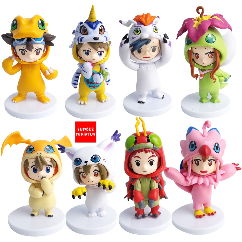 Jual Figur Mainan Anime Digimon Karakter Taichi Agumon Gabumon Hikari ...