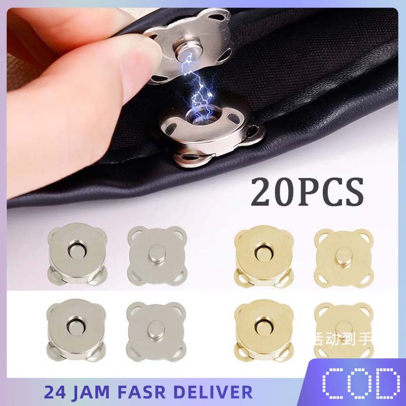 Jual Kancing Magnet Jahit 10 Pair Kancing Magnet Aksesoris Tas Magnet ...