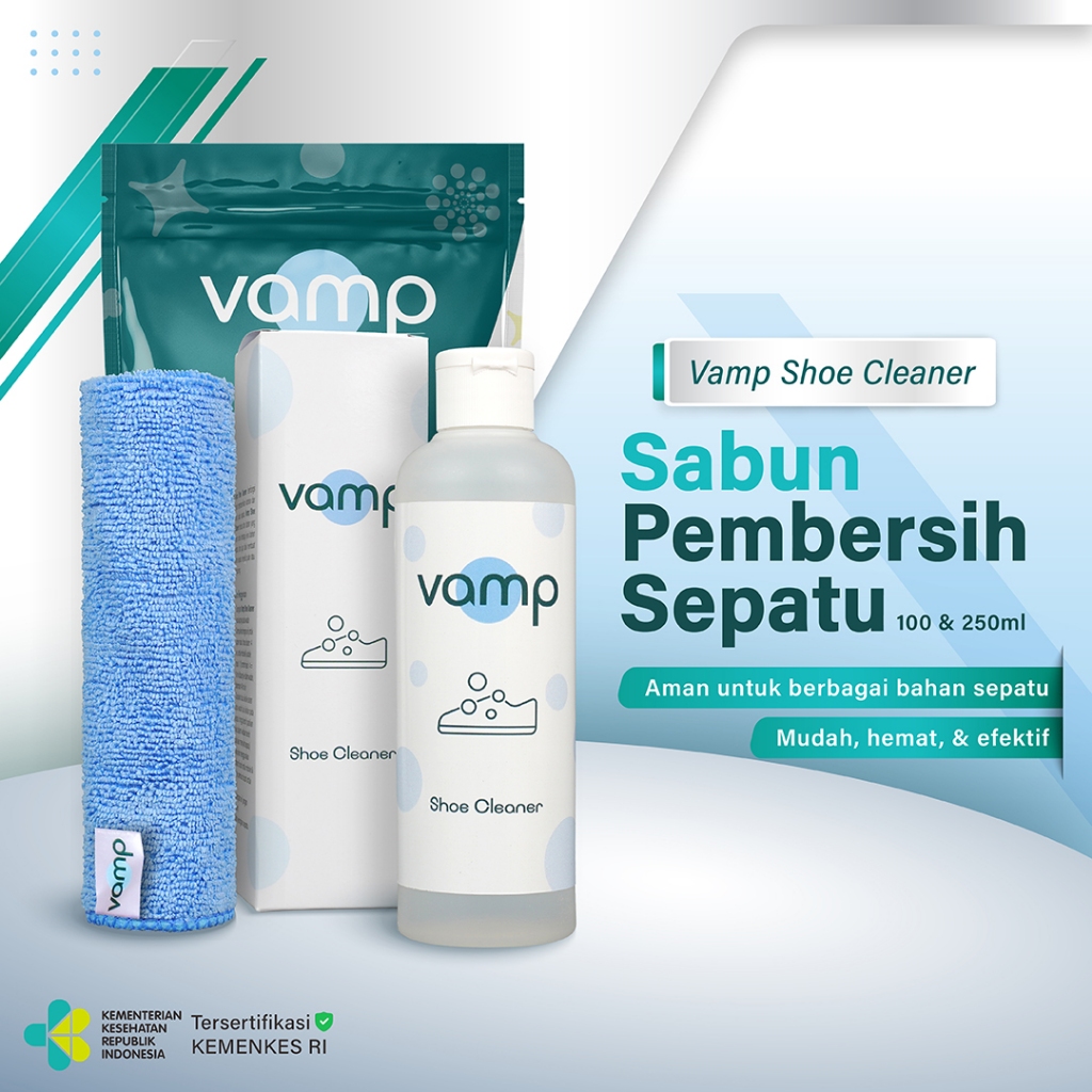 Jual Vamp Shoe Cleaner | Pembersih Sepatu Sabun Cuci Sneakers 100ml ...