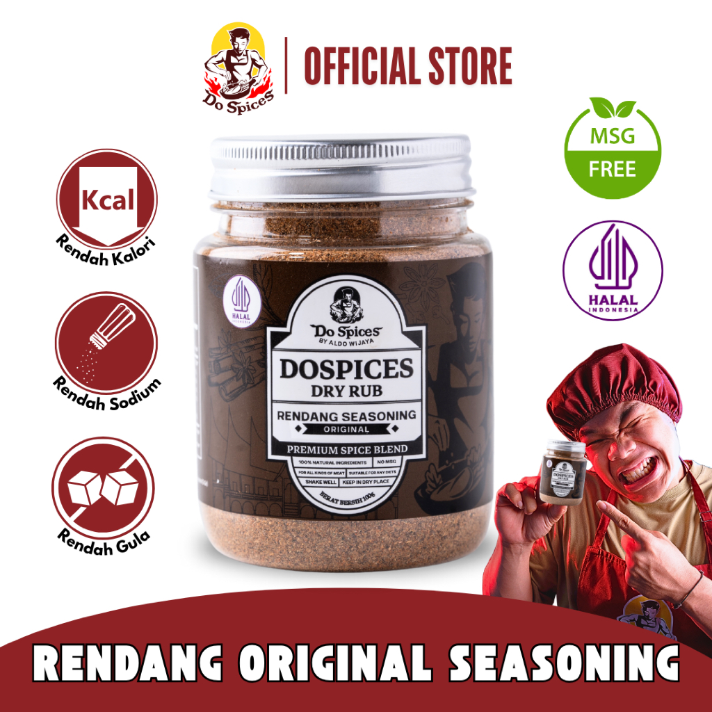 Jual Do Spices Healthy Dry Rub Bumbu Marinasi Rendah Kalori [Rendang ...