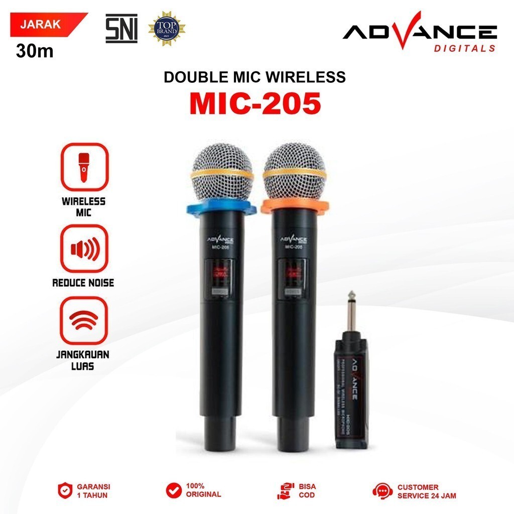 Jual Advance MIC-205/MIC-206/MIC-207/MIC-208/MIC-209 Double Mic ...