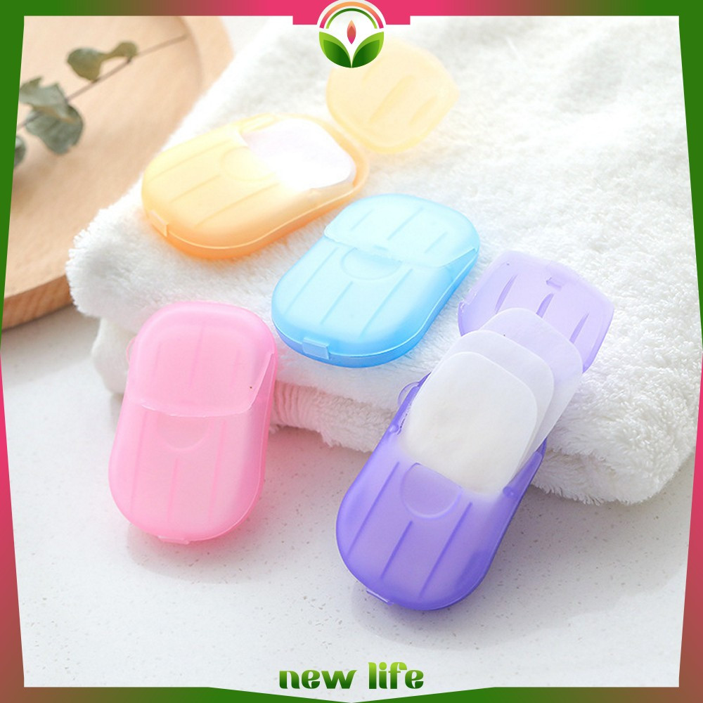 Jual Paper Soap Mini Sabun Cuci Tangan Kertas Isi 20pcs Praktis / Sabun ...