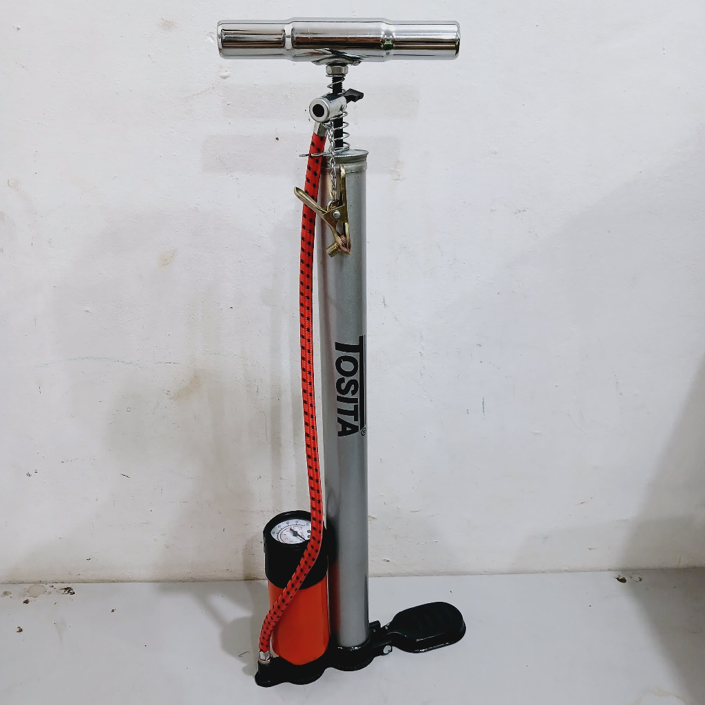 Jual POMPA SEPEDA CHROME SILVER "TOSITA" TABUNG+AMPERE | Shopee Indonesia