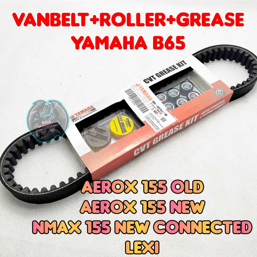 Jual Vanbelt Roller Set B65 Motor Yamaha NMAX 155 New , Aerox 155 Old / Lama , Aerox 155 New ...