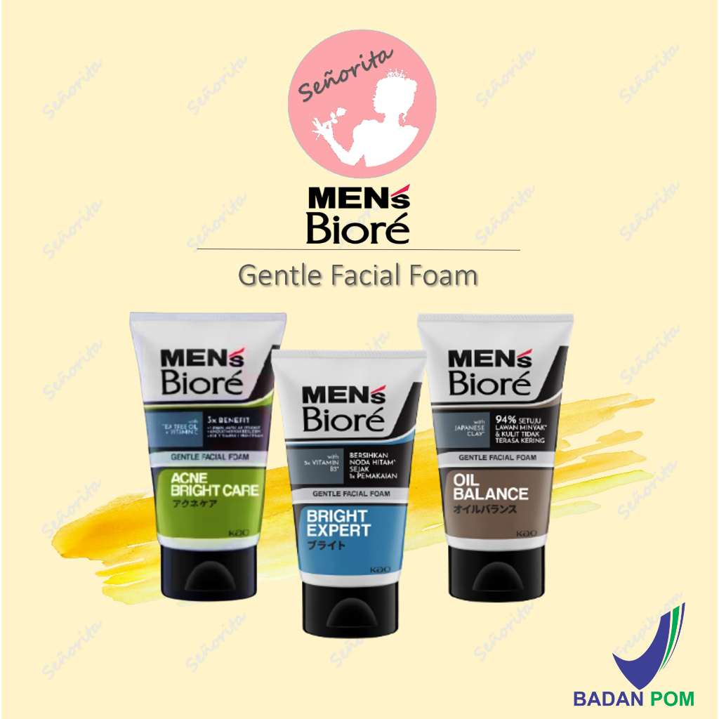 Jual BIORE MEN Non Scrub Sabun Muka Pria Untuk Kulit Berminyak Oil Balance Japanese Clay 100 gr ...