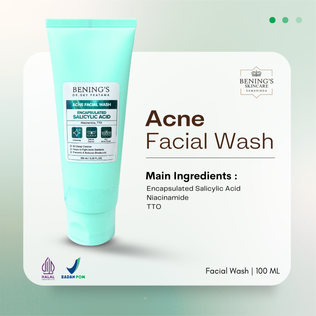 Jual Bening's Facial Wash Acne Sabun Cuci Muka Acnes Untuk Jerawat ...