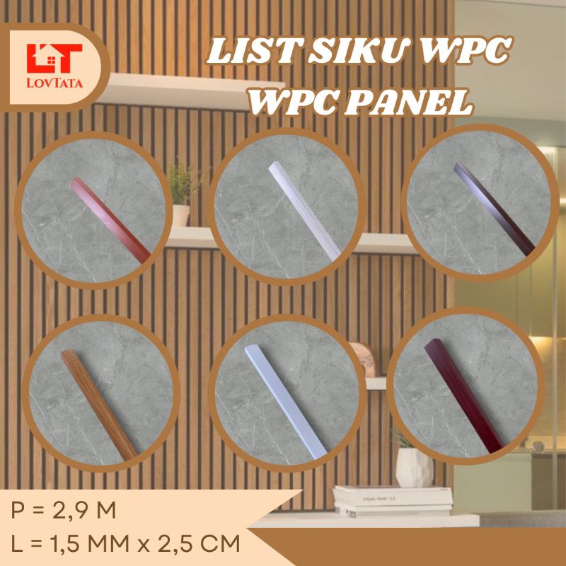 Jual LT - LIST WPC DINDING LIST SIKU PENUTUP WPC WALL PANEL DAN TANGGA ...