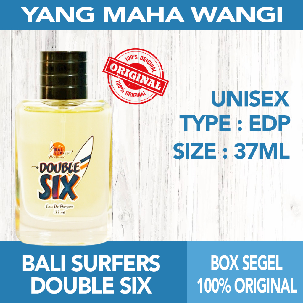 Jual PARFUM ORIGINAL BALI SURFERS DOUBLE SIX EDP 37ML (BOX SEGEL ...