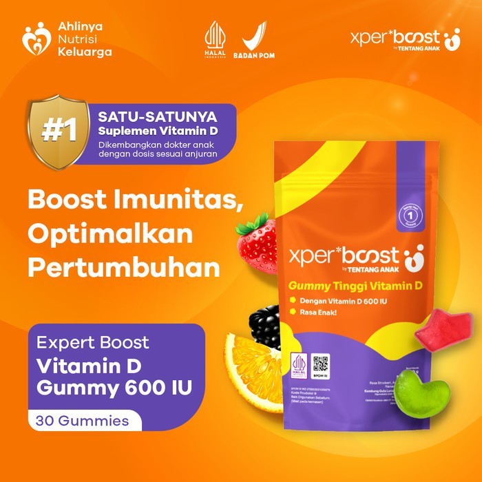 Jual Xper Boost Gummy Tinggi Vitamin D 600 IU | Shopee Indonesia
