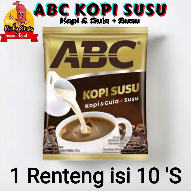 Jual ABC Kopi Susu 31gram × 10 Pcs / Kopi ABC Susu (Kopi+Gula+Susu) @31 ...