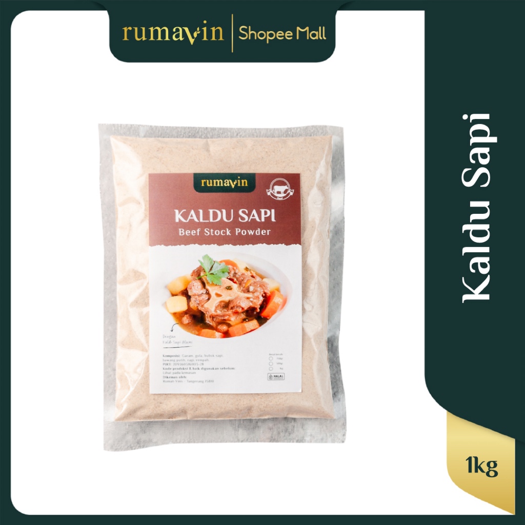 Jual Rumavin - Premium Kaldu Sapi Bubuk / Beef Stock Powder | Shopee ...